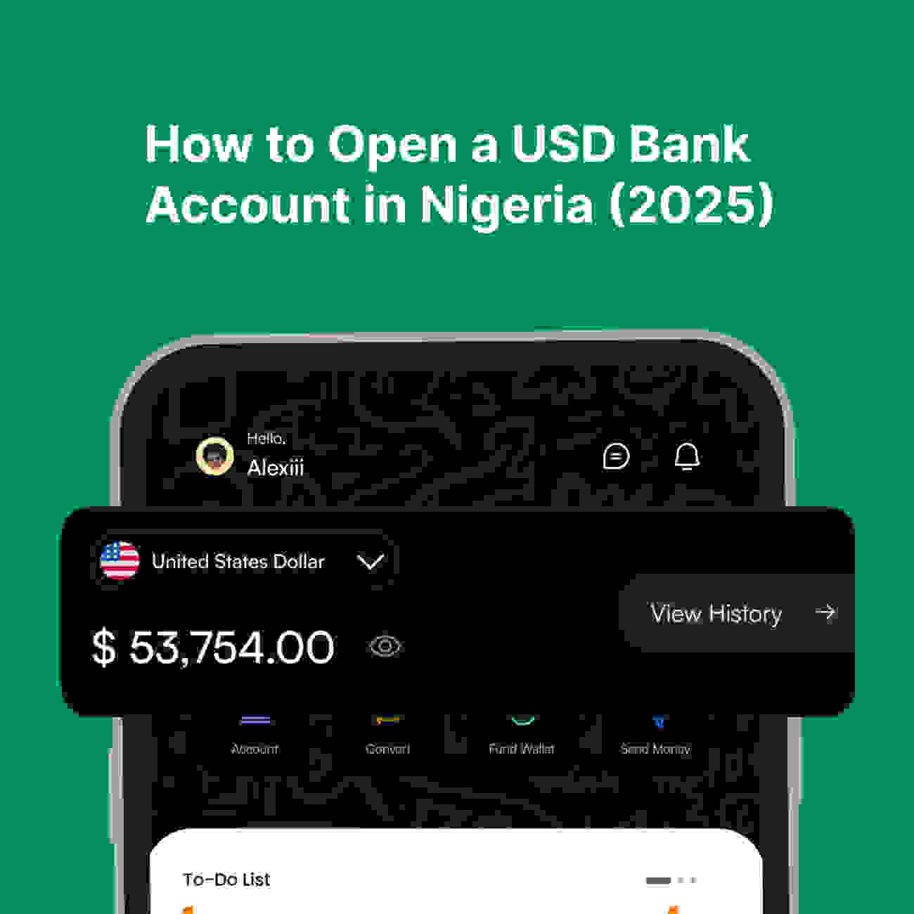 How to Open a USD Bank Account in Nigeria (2025) - Sycamore Blog